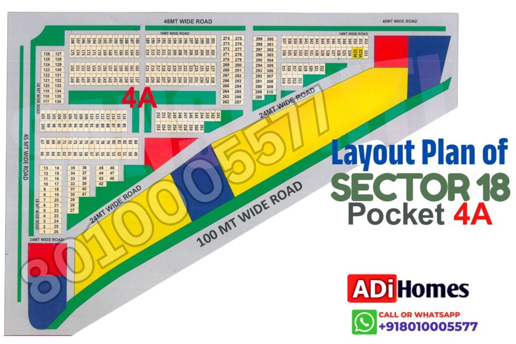 300 sqm Plots in Pocket 4A, Sector 18 – Yamuna Expressway