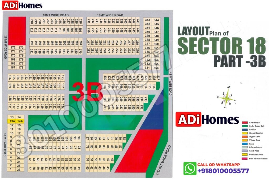 300 sqm Plots in Pocket 3B Sector 18 – YEIDA Plots Near Jewar Airport